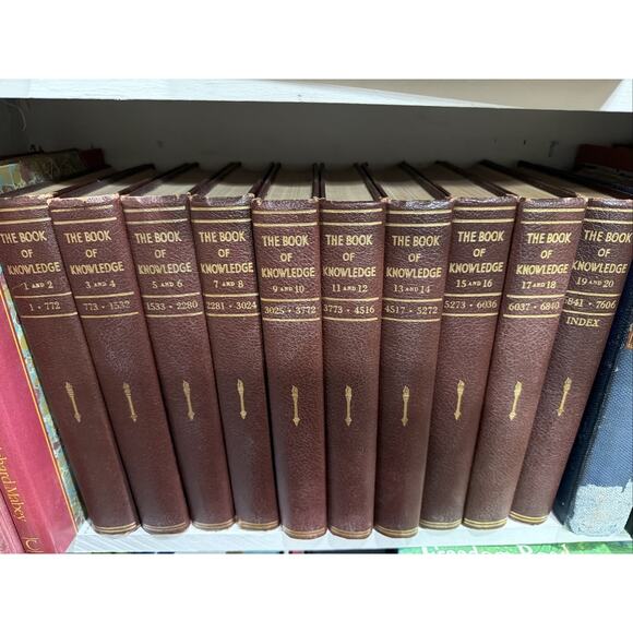 Book | Accents | 957 The Book Of Knowledge Childrens Encyclopedia Full ...
